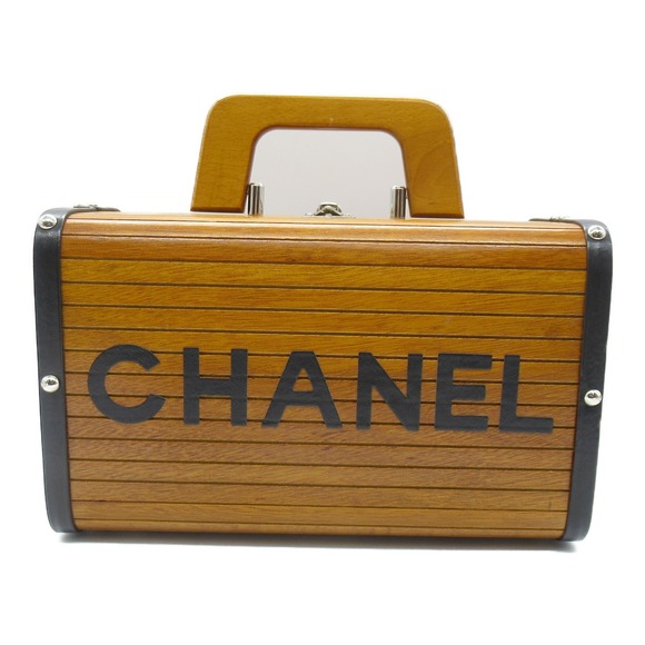 CHANEL | Bags | Chanel Wood Vanity Brown Wood | Poshmark